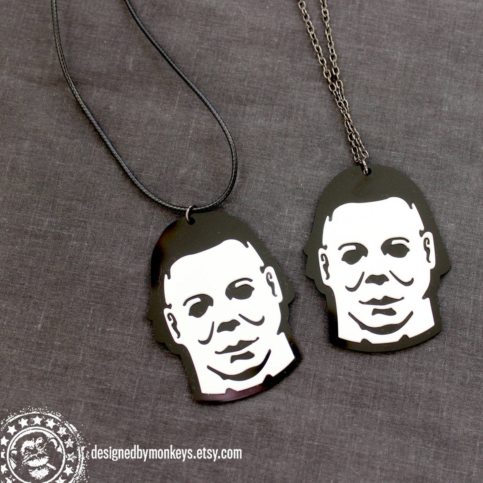 Michael Myers Necklace Laser Cut Acrylic CUSTOMIZE Your | Etsy