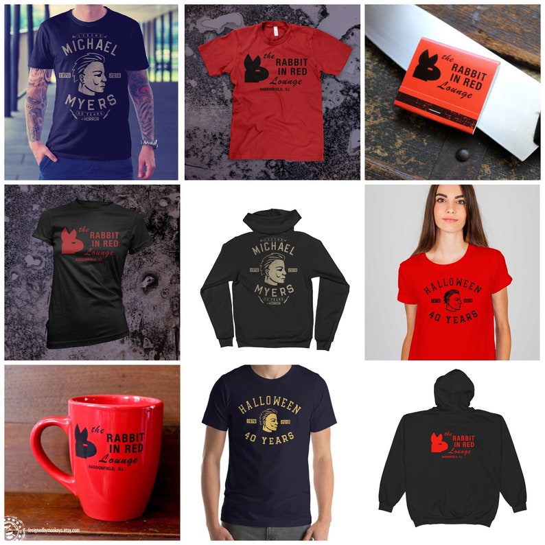 Rabbit in Red Lounge Michael Myers Halloween Film | Etsy