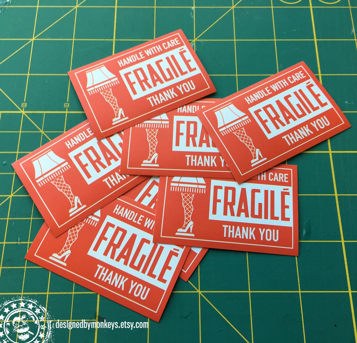 FRAGILE Mailing Labels A Christmas Story Leg Lamp Etsy - Etsy