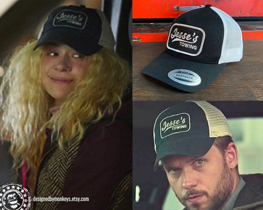 Orphan Black - Jesse's Towing Hat, Black Trucker Hat With White Mesh ...