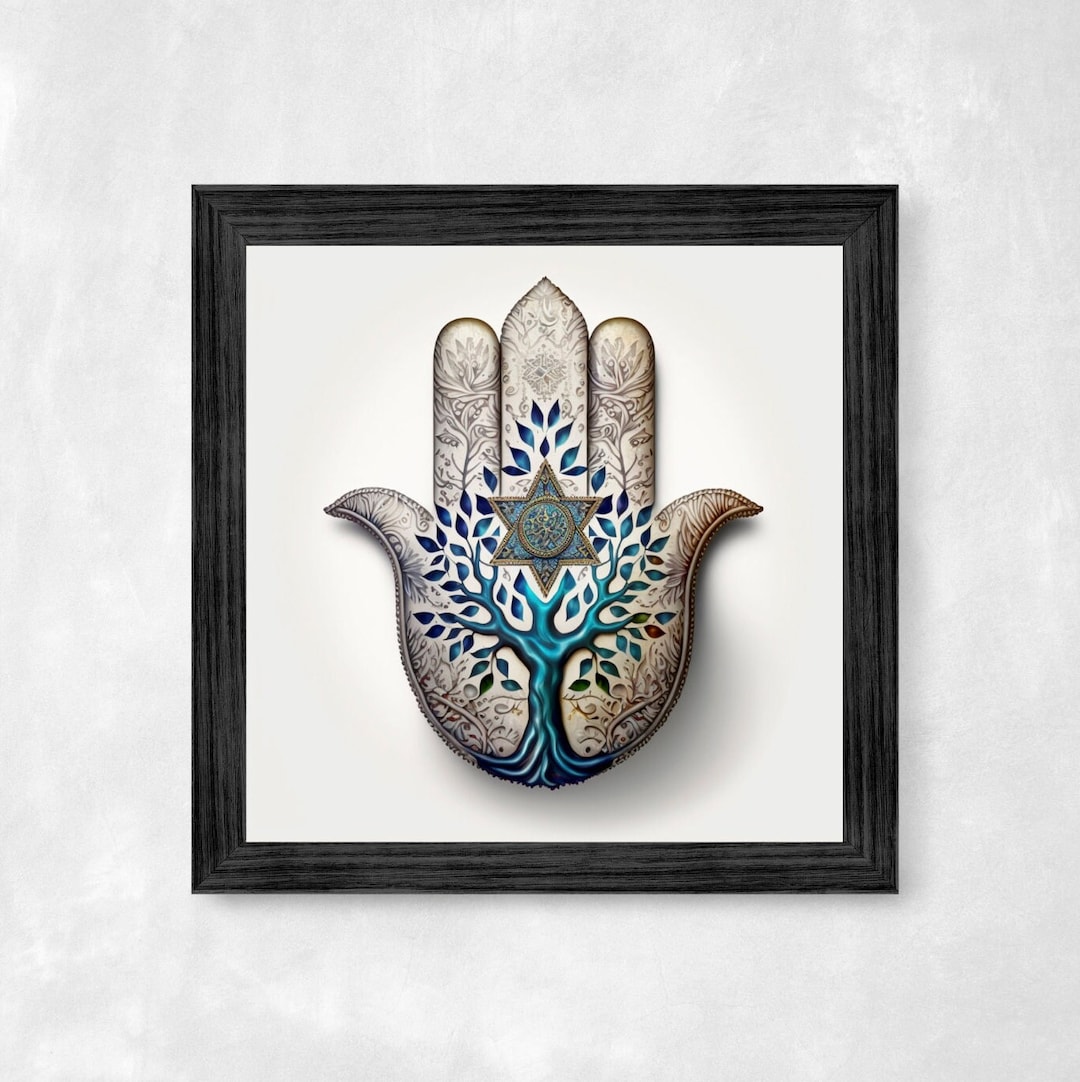 Hamsa Colorful Art Print to Display in Your Home or Give as a Gift - Etsy