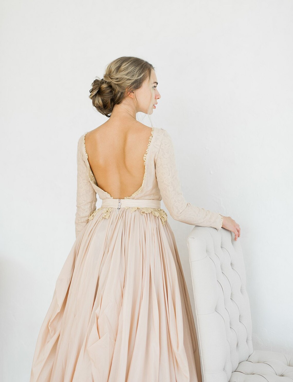 Ball-gown Open Back Wedding Dress With Lace Lining - Etsy Canada