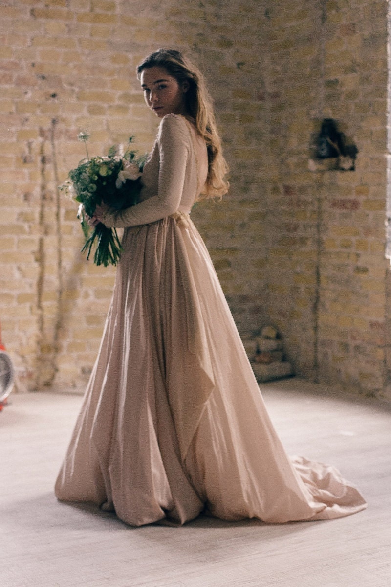 Ball-gown Open Back Wedding Dress With Lace Lining - Etsy Canada