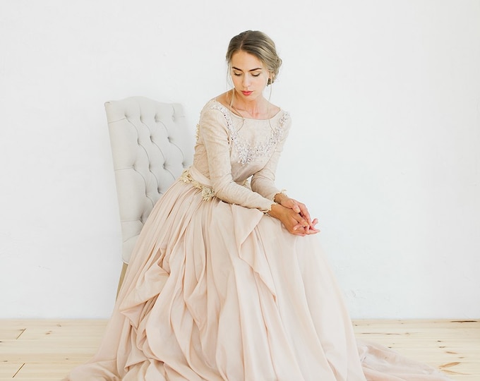 Romantic Silk Batiste and Lace Lining Wedding Dress - Etsy