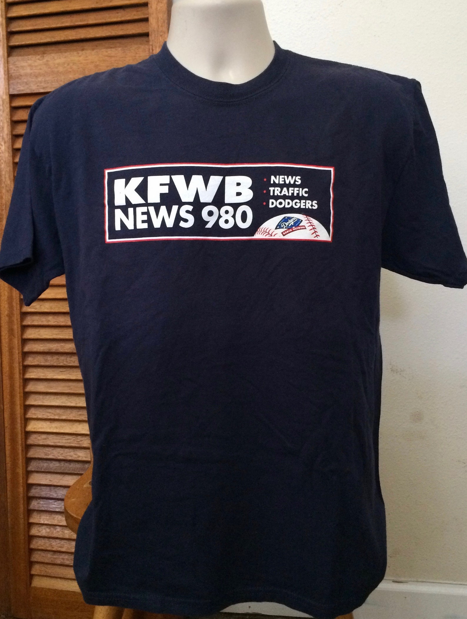 1990s KFWB Radio T Shirt Dodgers T Shirts Radio Station T Shirts ...