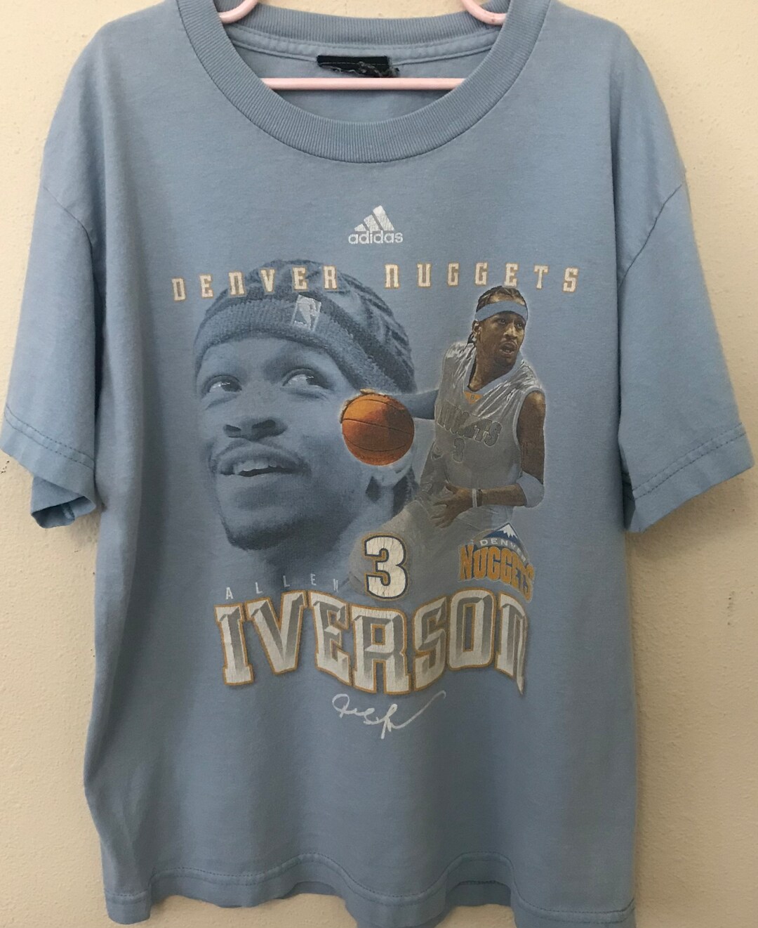 Vintage Denver Nuggets T Shirts Allen Iverson Youth Size 10/12 - Etsy