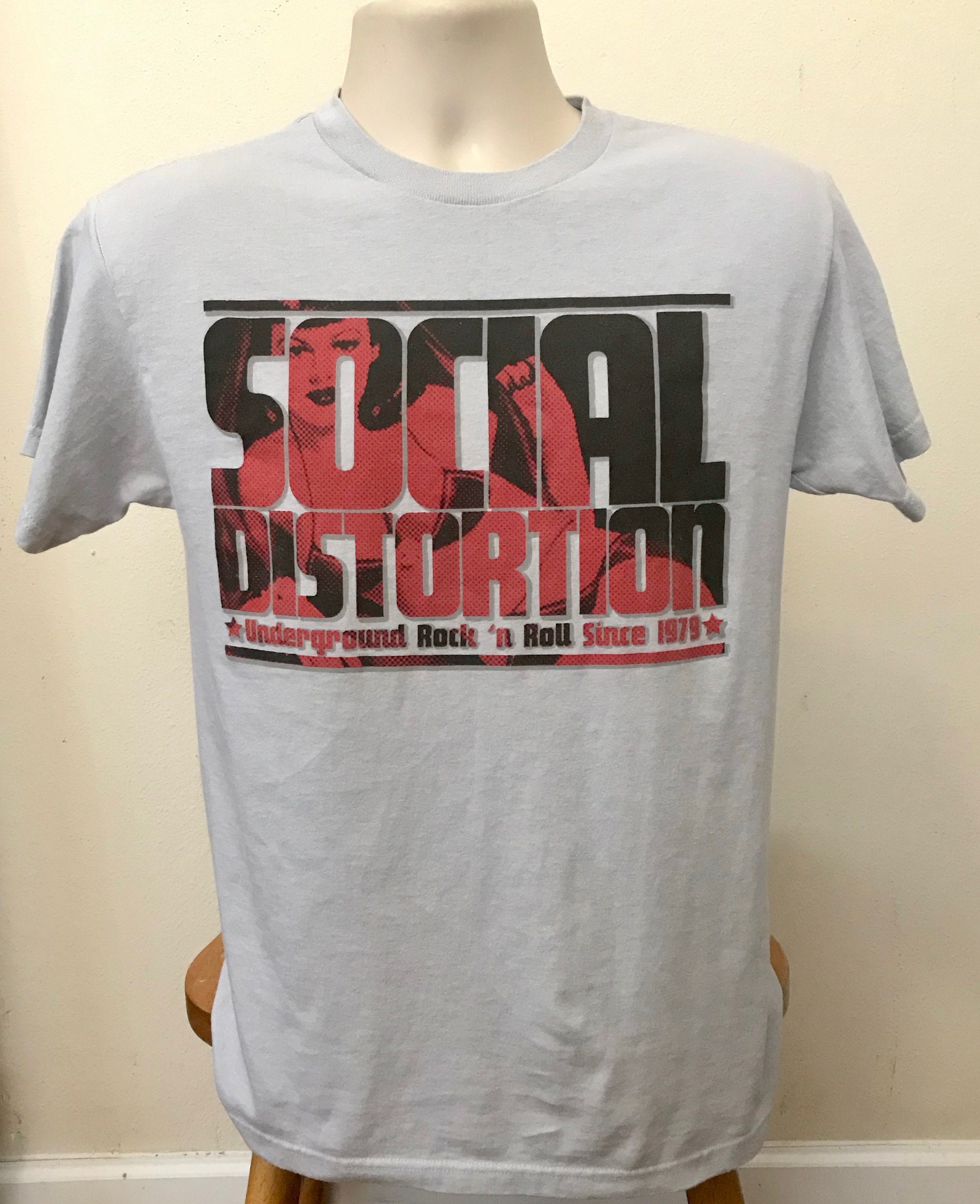 Social Distortion Concert T Shirt Bootleg Real Deal Gray Adult Small ...