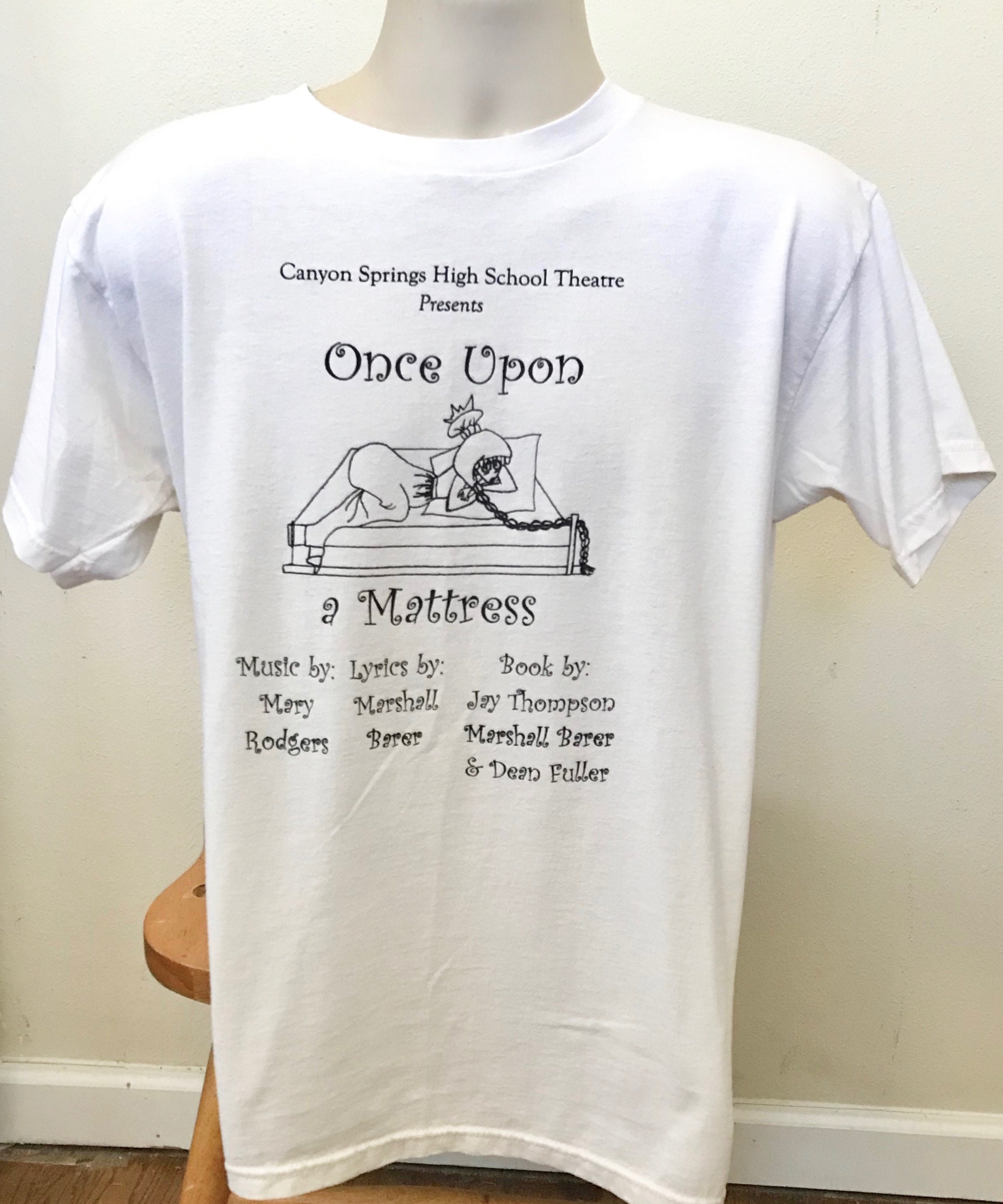 Once Upon A Mattress T Shirt Vintage Musicals T Shirts Vintage Broadway ...