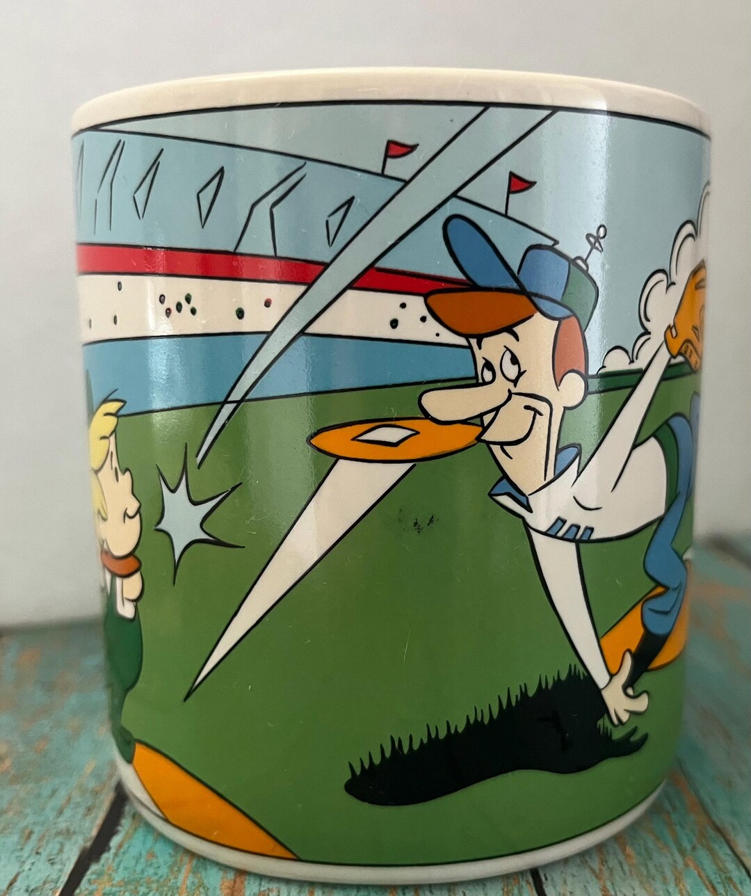 1990 the Jetsons Cartoon Coffee Mug Made in Korea 1989 Hanna Barbera ...