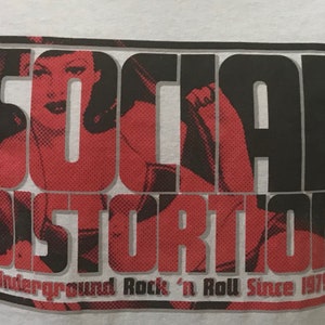 Social Distortion Concert T Shirt Bootleg Real Deal Gray Adult Small ...
