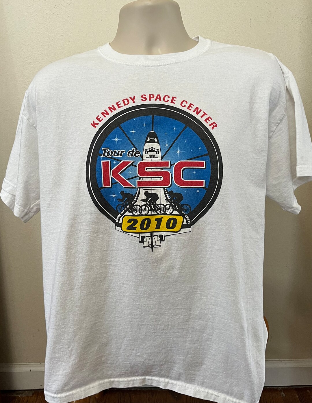 Cycling Tour KSC 2010 Kennedy Space Center Souvenir T Shirt Adult XL ...