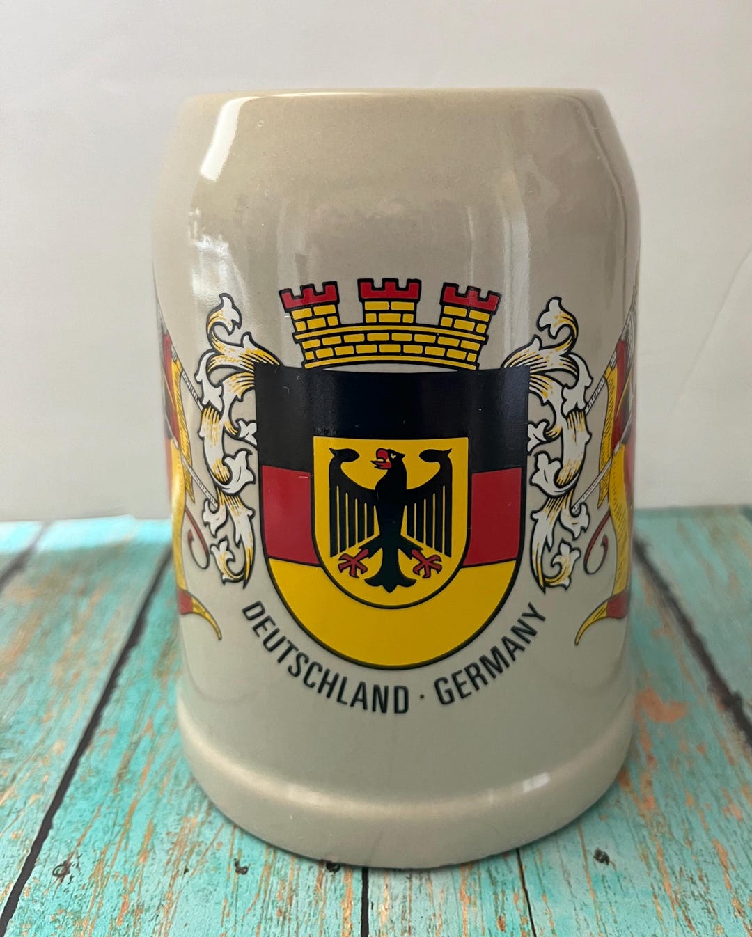 1990s Vintage Germany Deutschland Beer Stein Collectible Home Decor ...
