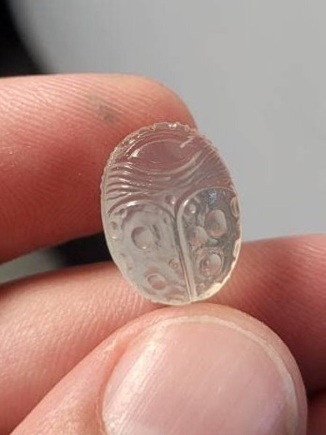 Moonstone Alien Scarab Carving - Etsy