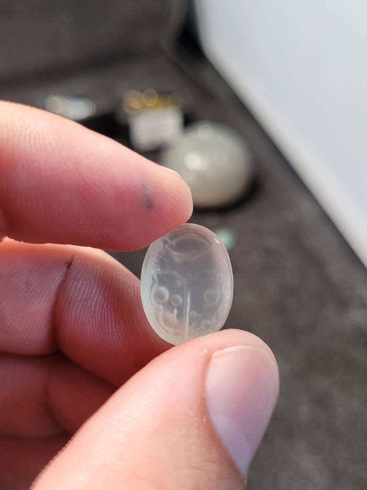Moonstone Alien Scarab Carving - Etsy