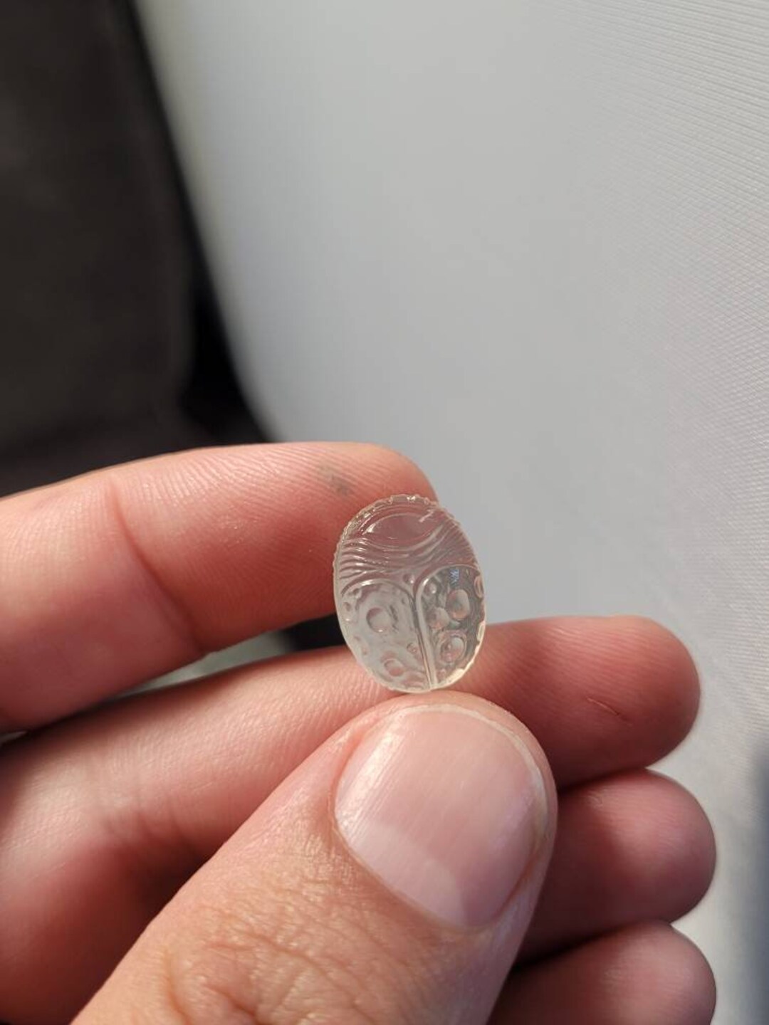 Moonstone Alien Scarab Carving - Etsy