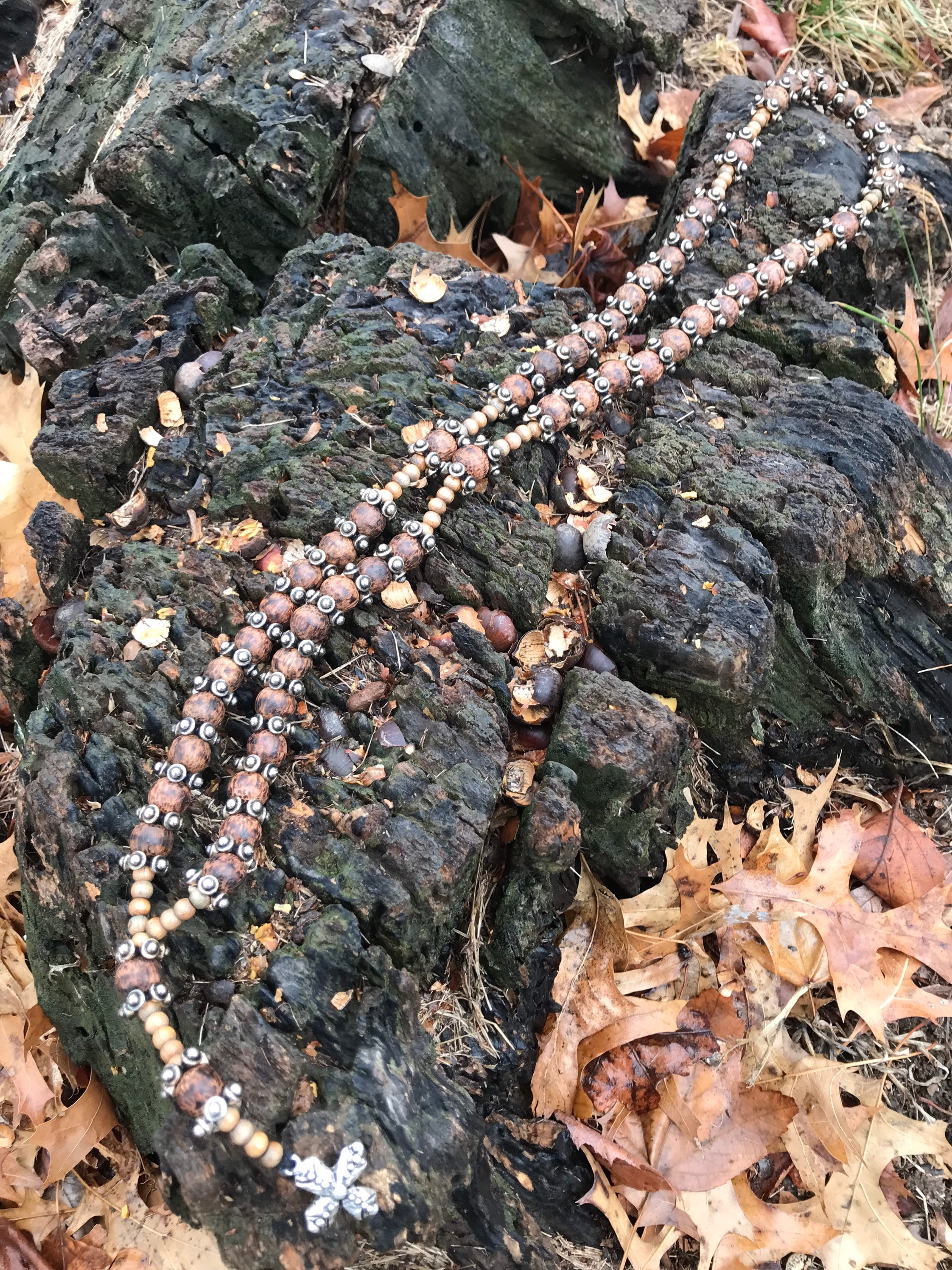 Wood and Metal Paternoster Prayer Beads - Etsy