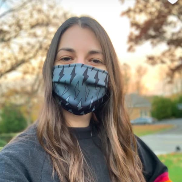Lightning Bolt Mask - Etsy
