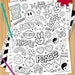 Good Vibes Coloring Sheet Pack - Etsy