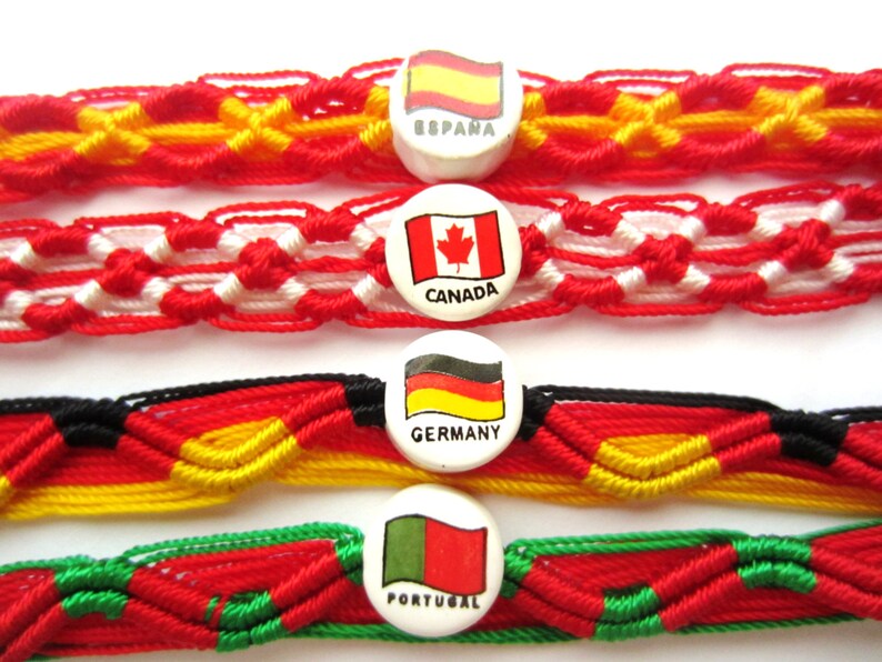Spanish Friendship Bracelet, Spain Friendship Bracelet, Spain Flag ...