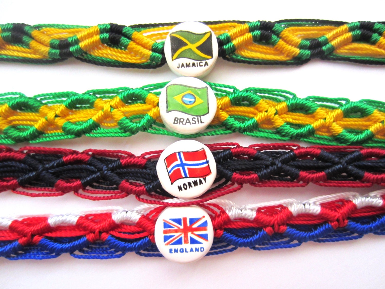 Spanish Friendship Bracelet, Spain Friendship Bracelet, Spain Flag ...