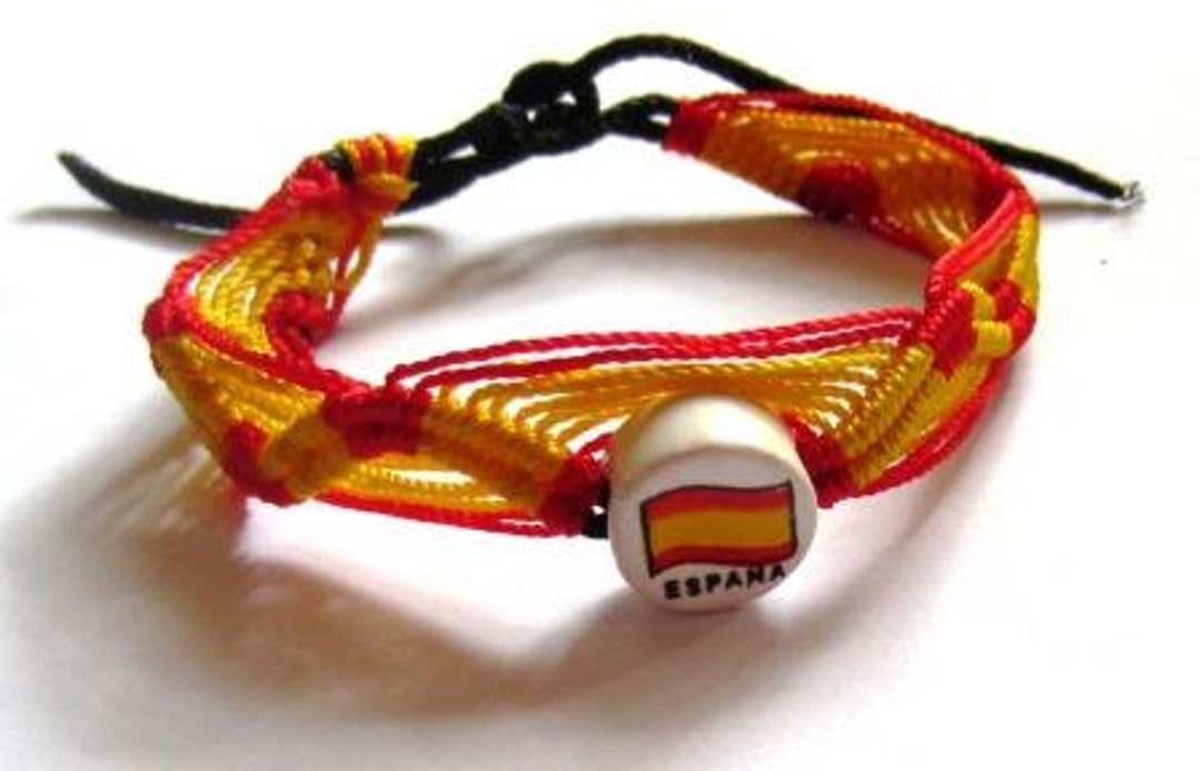 Spanish Friendship Bracelet, Spain Friendship Bracelet, Spain Flag ...