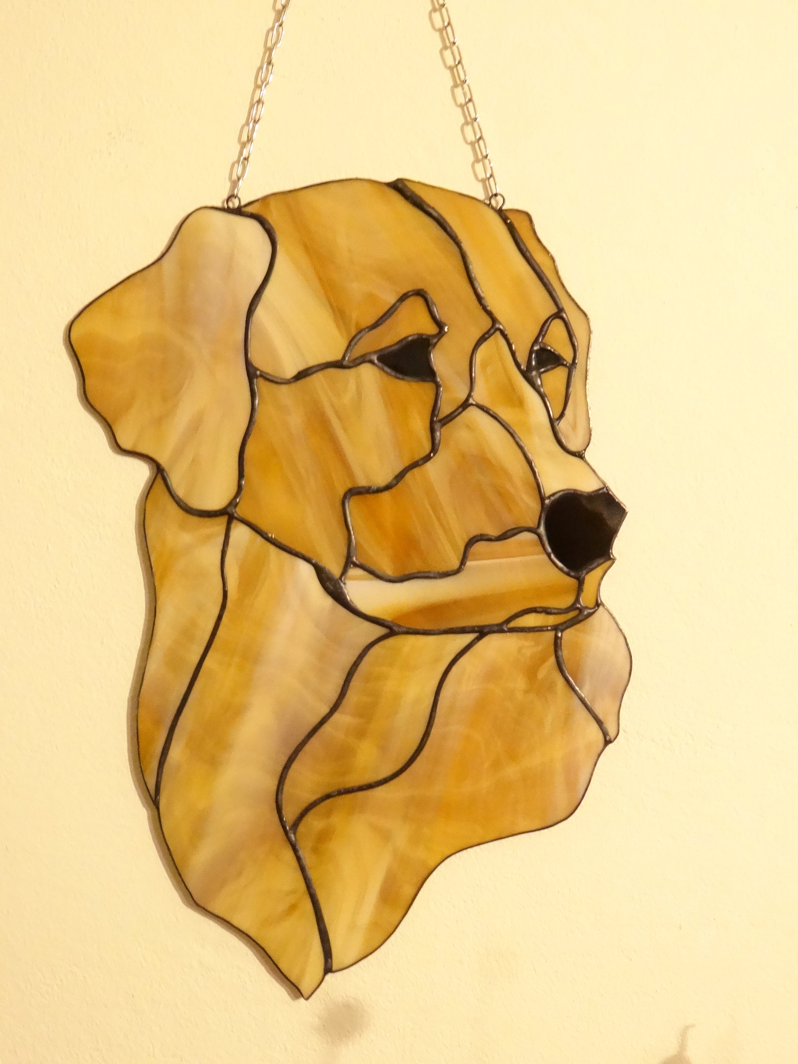 Golden Retriever Labrador Dog Stained Glass Suncatcher Puppy Dog Lover ...