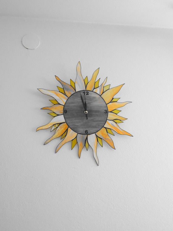 Sun Face Clock Without Hands