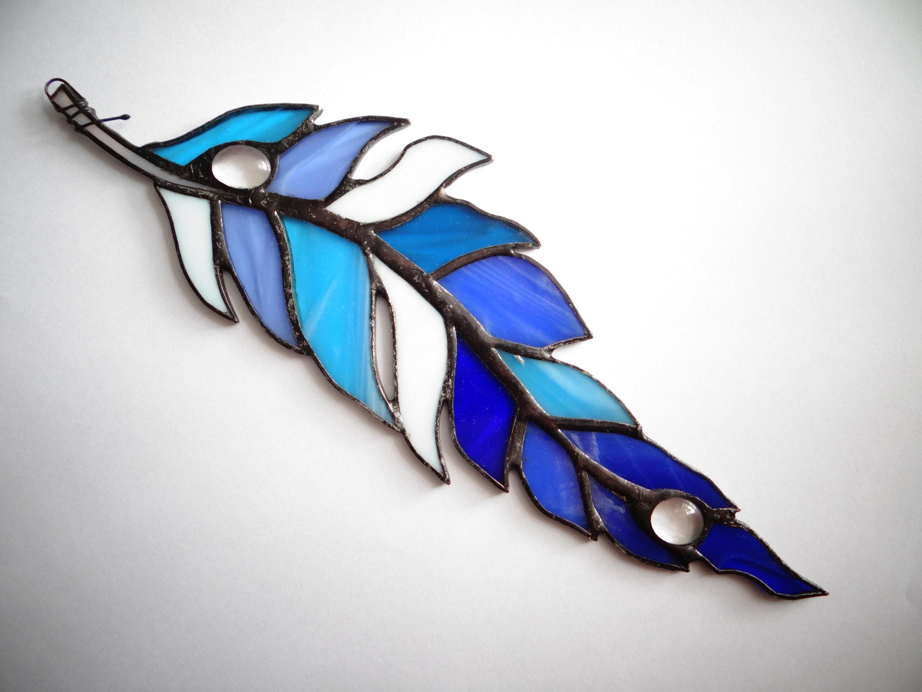 Stained Glass Feather Suncatcher Glass Art Suncatchers etna.com.pe