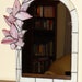 Lily and Cardinal Mirror Stained Glass Panel Pink Hanging Mirror Mother ...