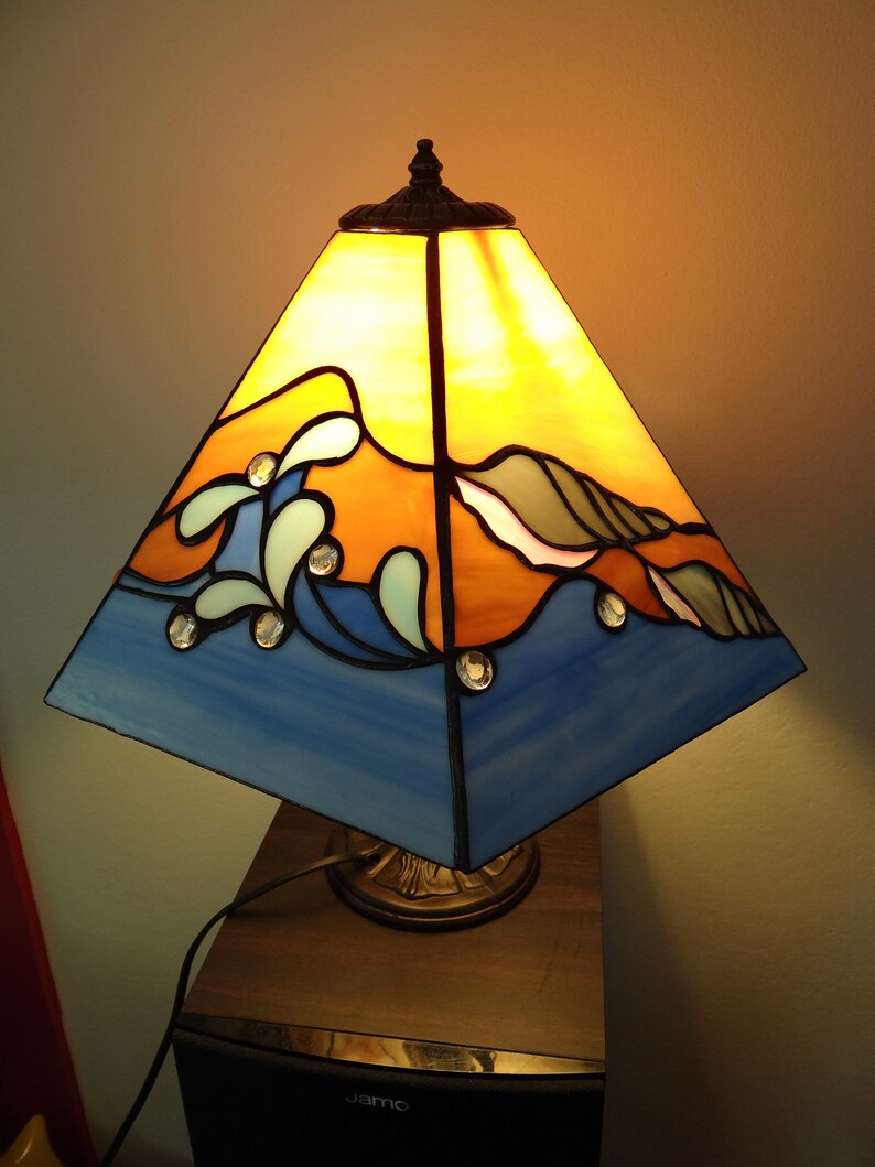 Summer Lamp Stained Glass Lamp Bedside Lamp Table Lamp Desk | Etsy