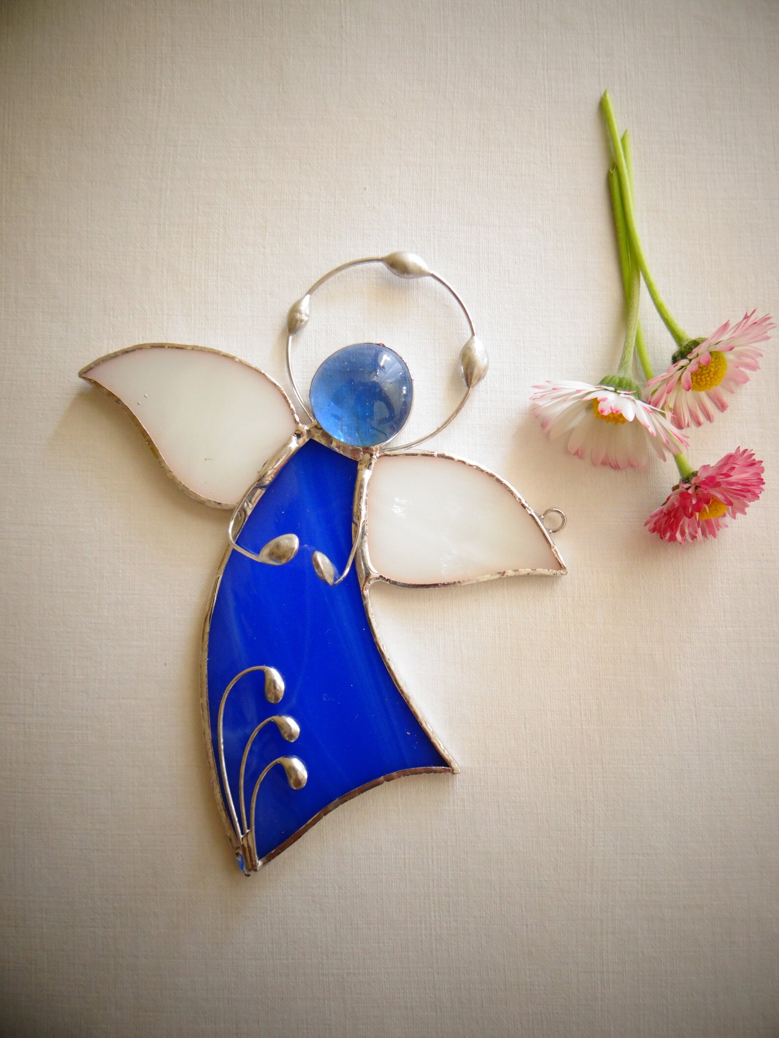 Baby Angel Stained Glass Suncatcher Multicolor Angel Baptism - Etsy