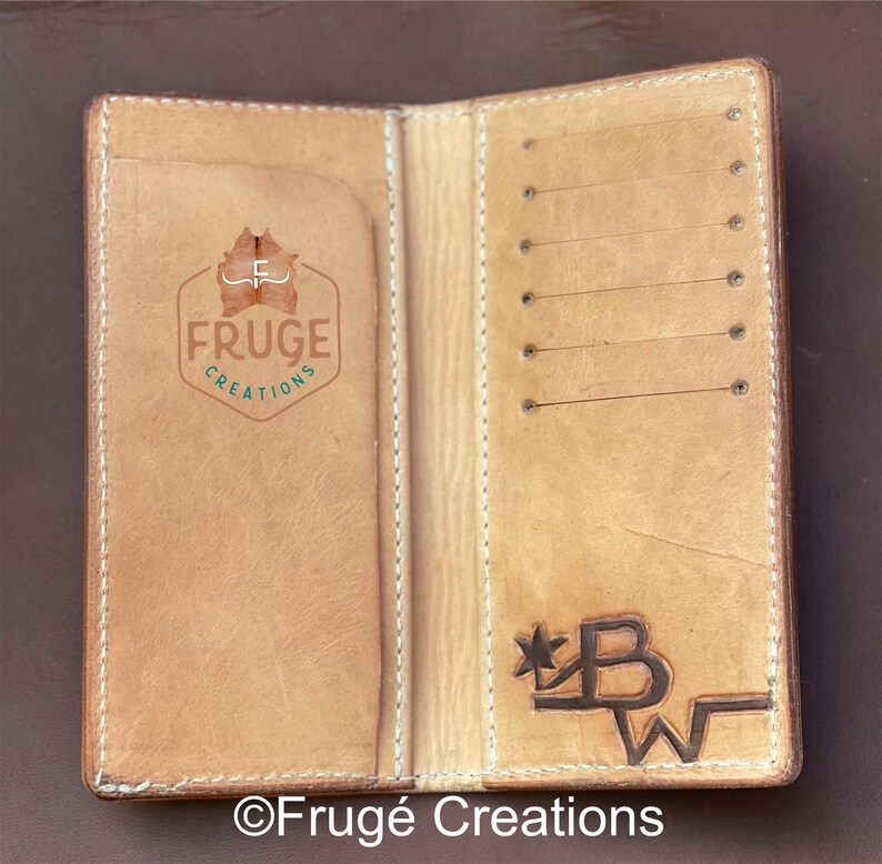 Custom Tooled Leather Roper Wallet - Etsy