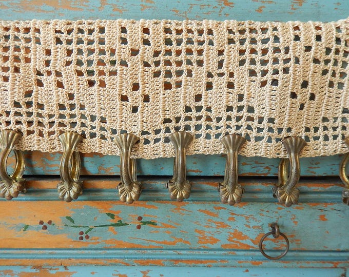 Antique Lot of 4 Small Brass Cafe Curtain Clips ~ Marked Germany ~ 1 ...