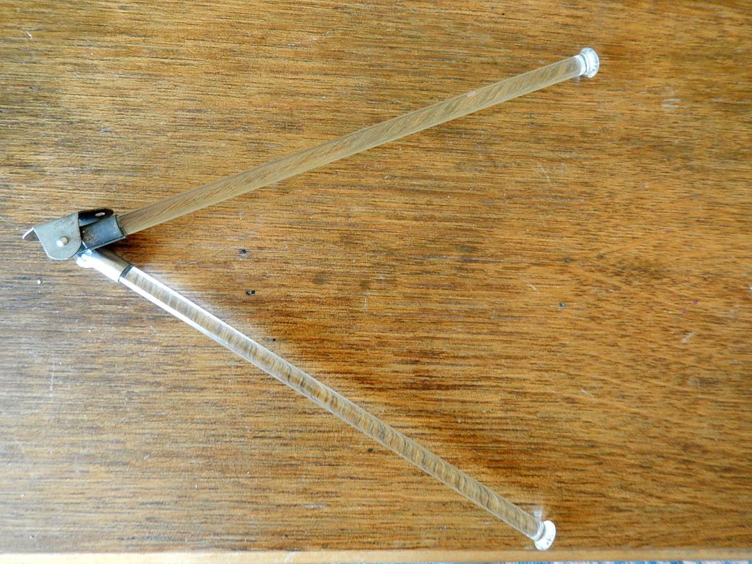 Vintage Clear Glass Double Towel Bar Small Swinging Towel Rods Great ...
