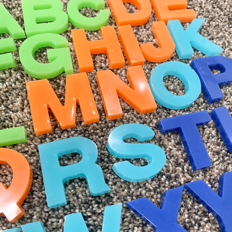 Rainbow Alphabet Resin Letter Set / Boys Resin Letters / Gifts for Boys ...