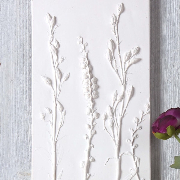 Flower Plaster Art - Etsy