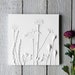 Autumn No.1, Plaster Cast Wall Art 20 X 20cm 8 X 8'' Flower Art Tile ...