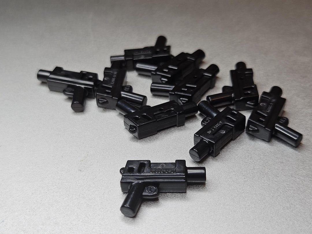 Lego Minifig Black SUBMACHINE GUN Pack of 10 - Etsy