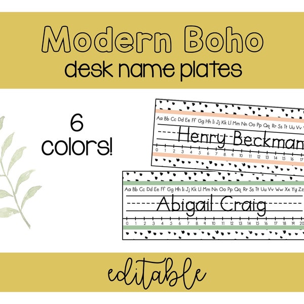 Modern Name Plates for Wall - Etsy