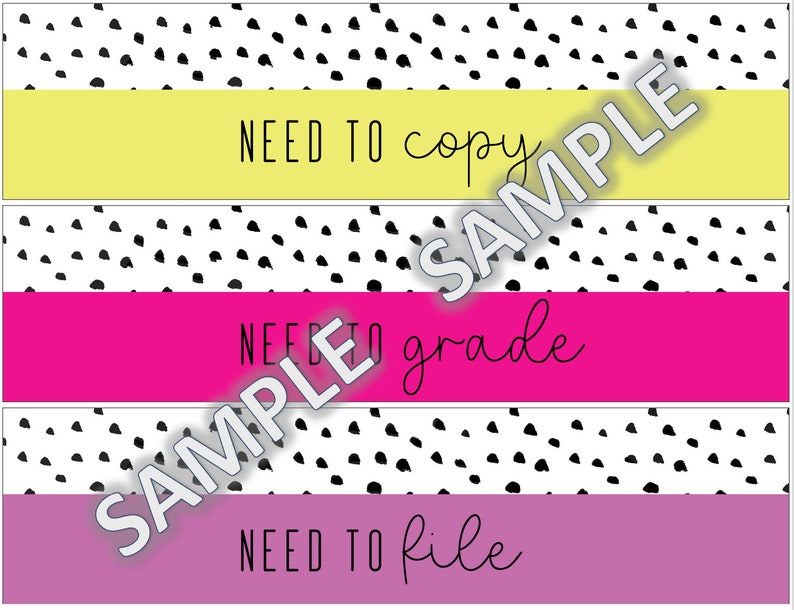 Wildflower Brights Large Drawer Labels - Etsy