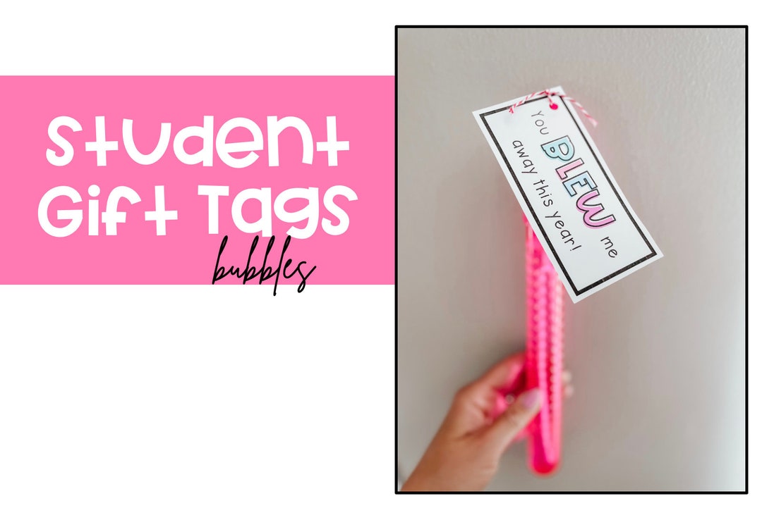 Student Gift Tags End of the Year Printable Tags - Etsy