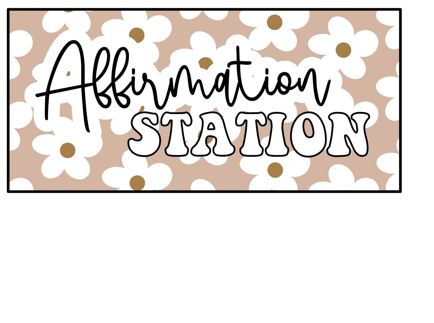 Groovy Daisy Affirmation Station INSTANT DOWNLOAD - Etsy