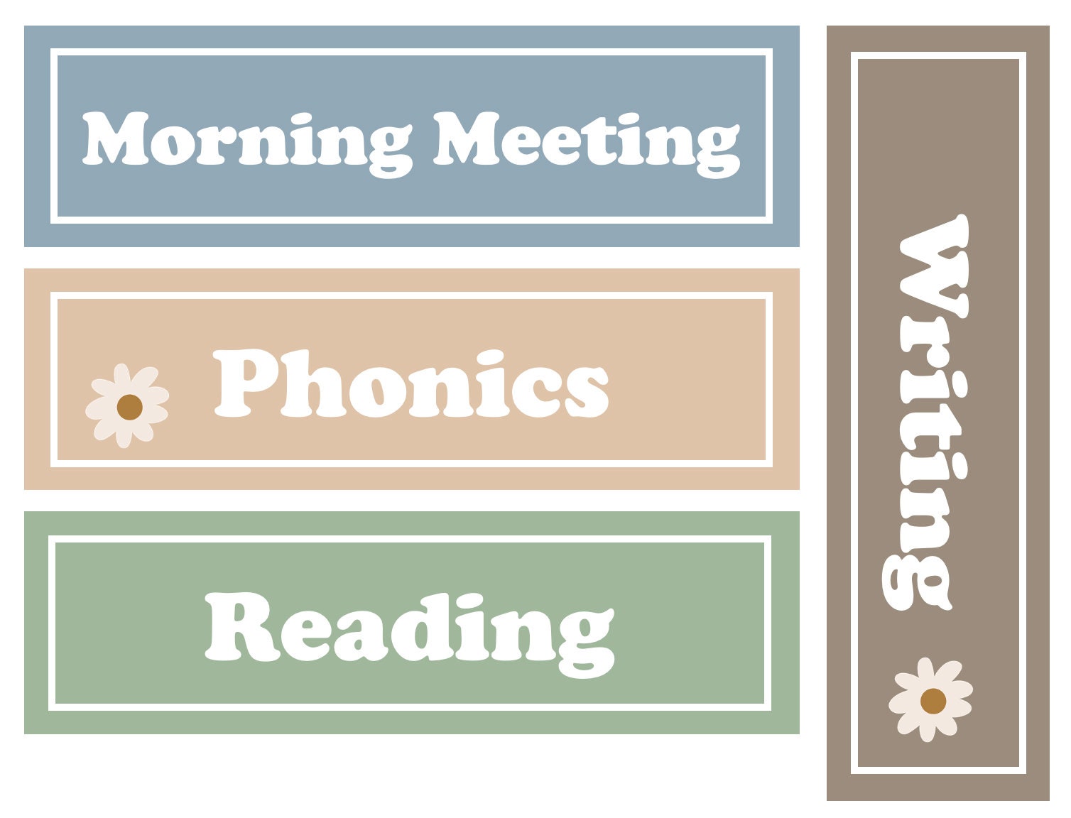 Blue Daisy EDITABLE Classroom Decor Bundle - Etsy