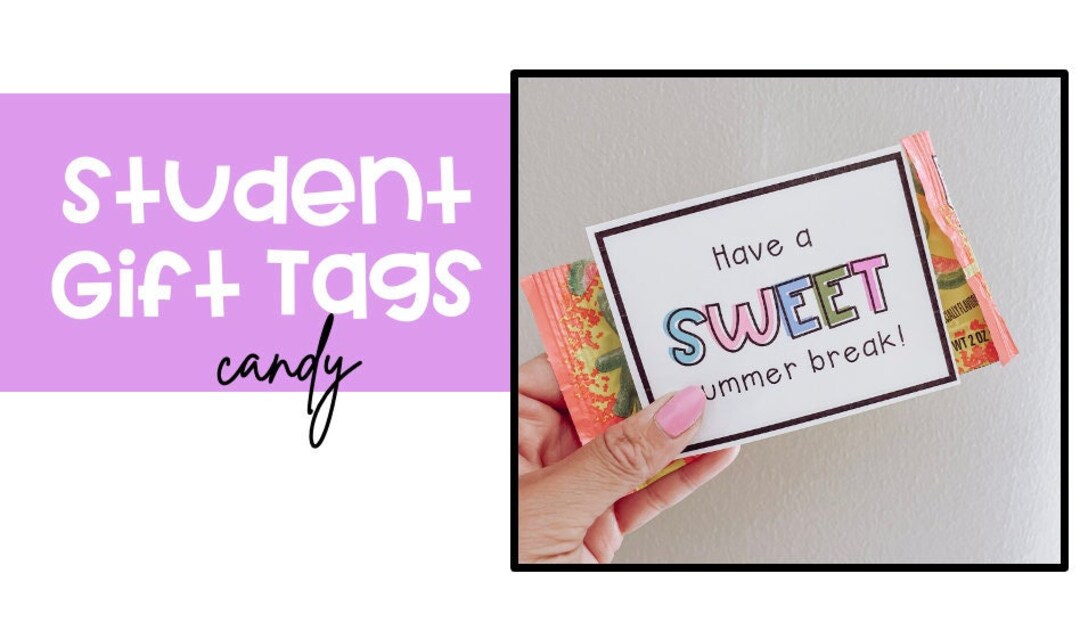 Student Gift Tags End of the Year Printable Tags - Etsy