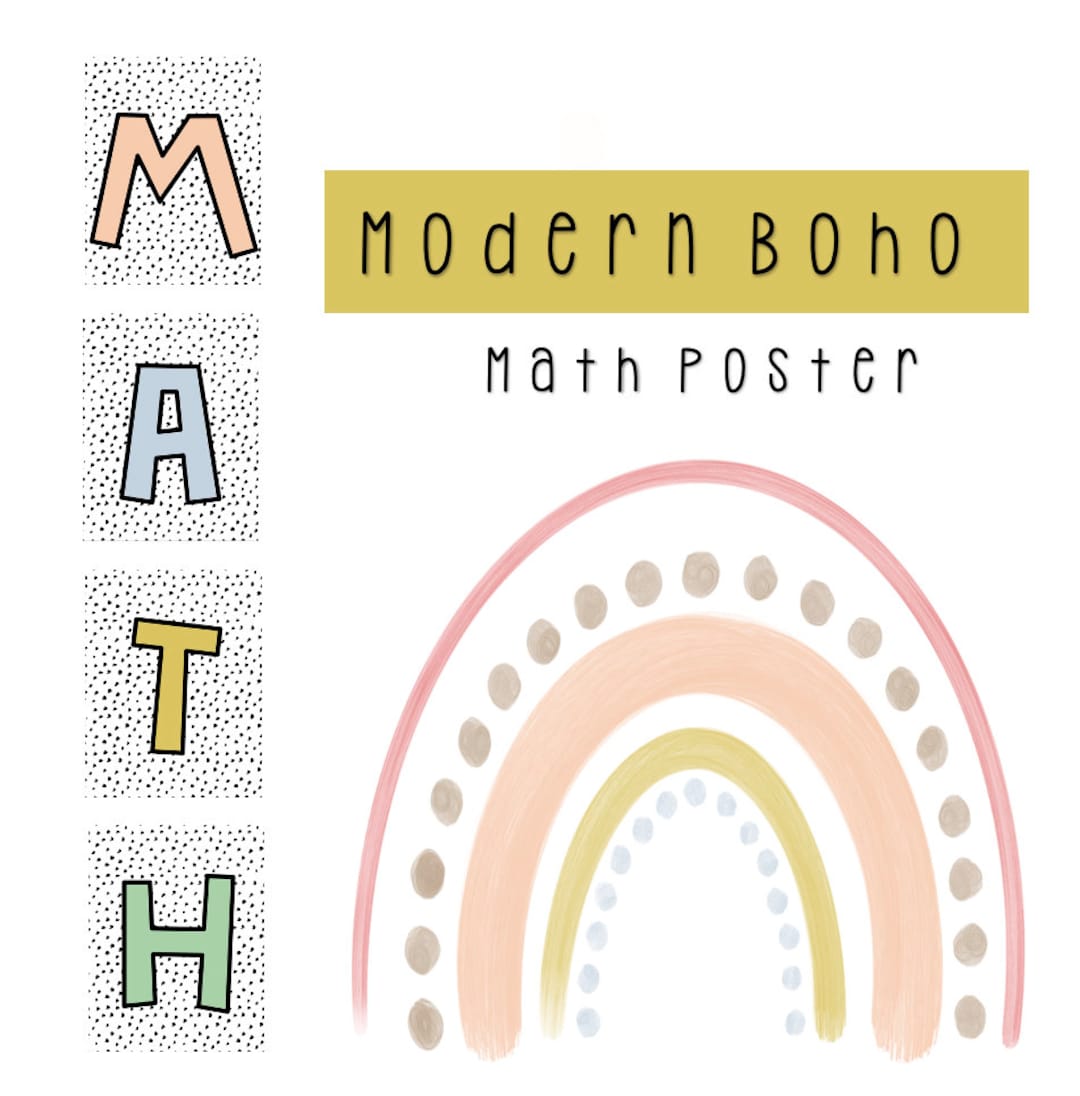Math Posters - Etsy