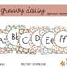 Groovy Daisy Alphabet Display Cards INSTANT DOWNLOAD - Etsy