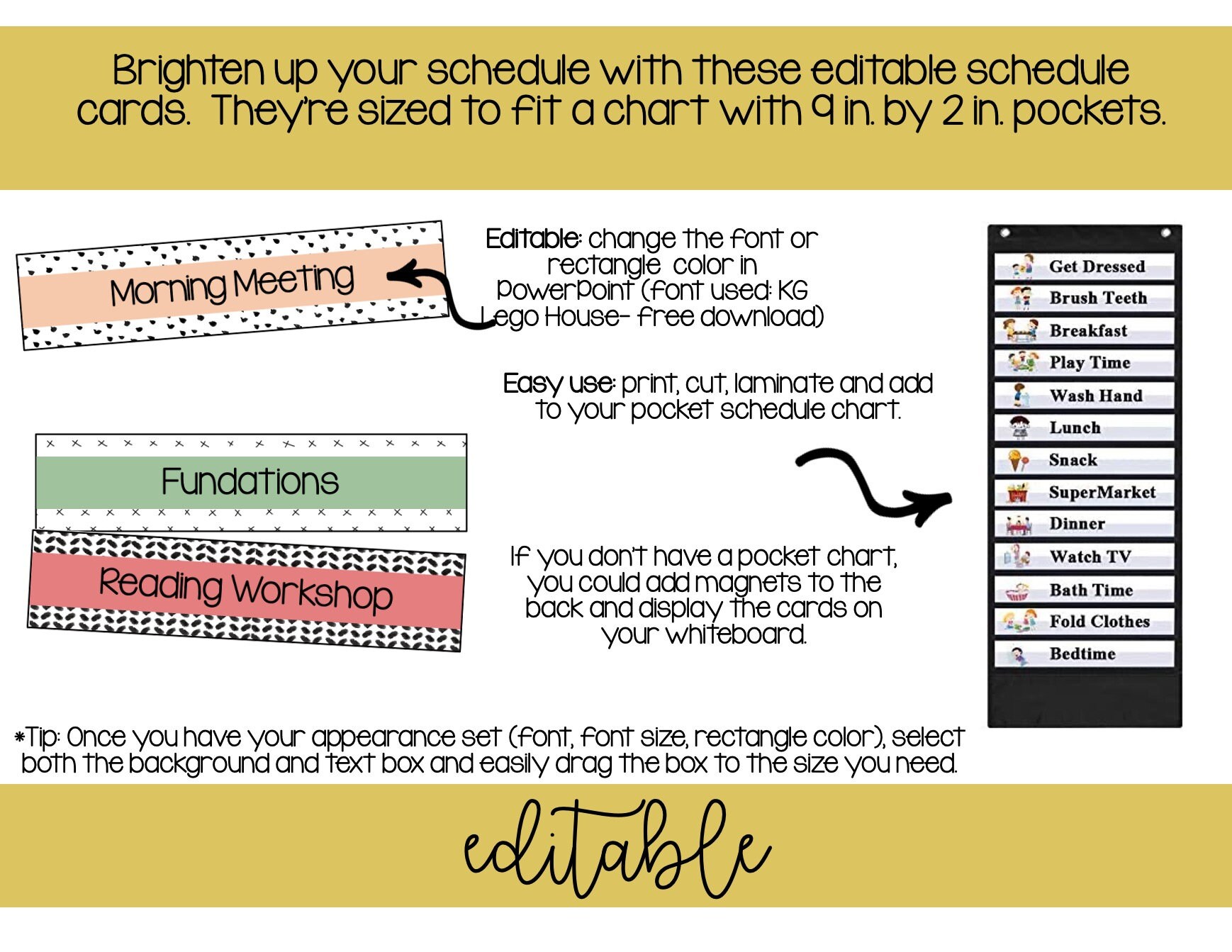 Modern Boho Classroom Schedule Cards - Etsy