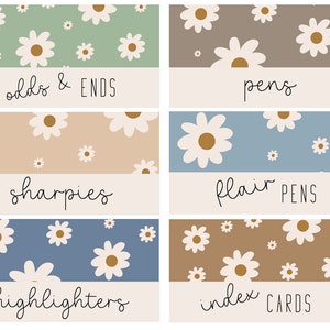 Blue Daisy EDITABLE Classroom Decor Bundle - Etsy