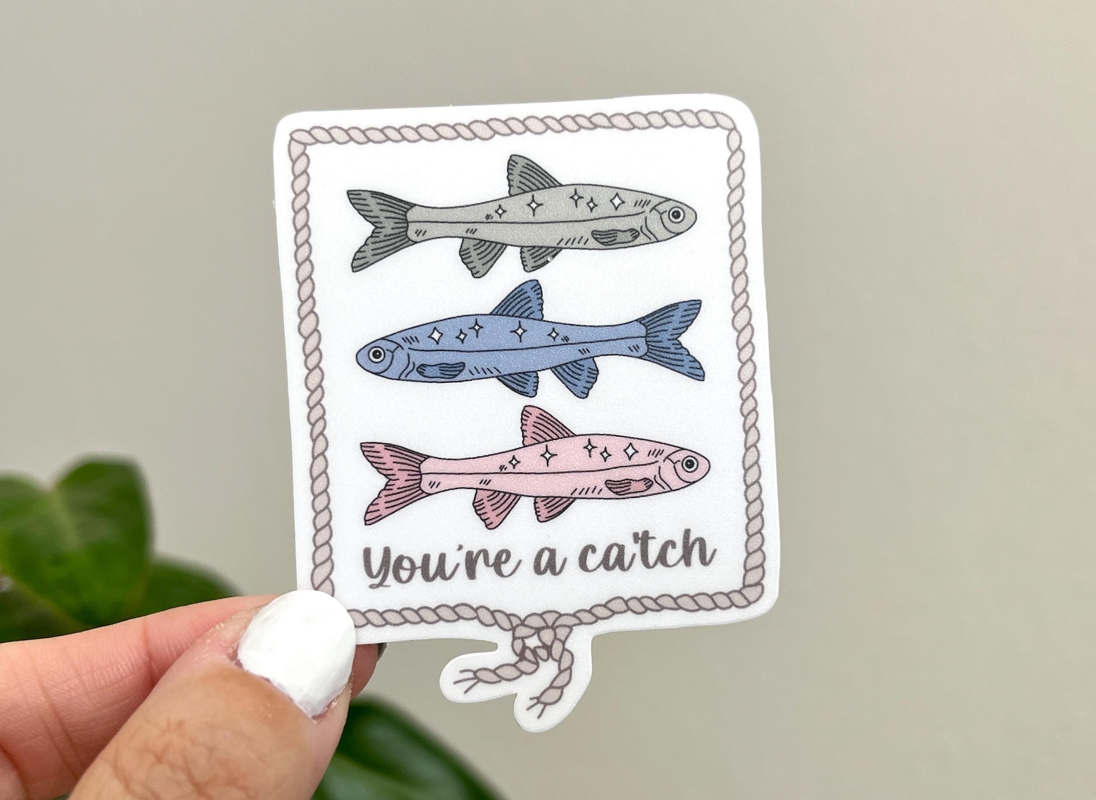 You're a Catch Waterproof Sticker | Gift for Boyfriend, Gift for ...