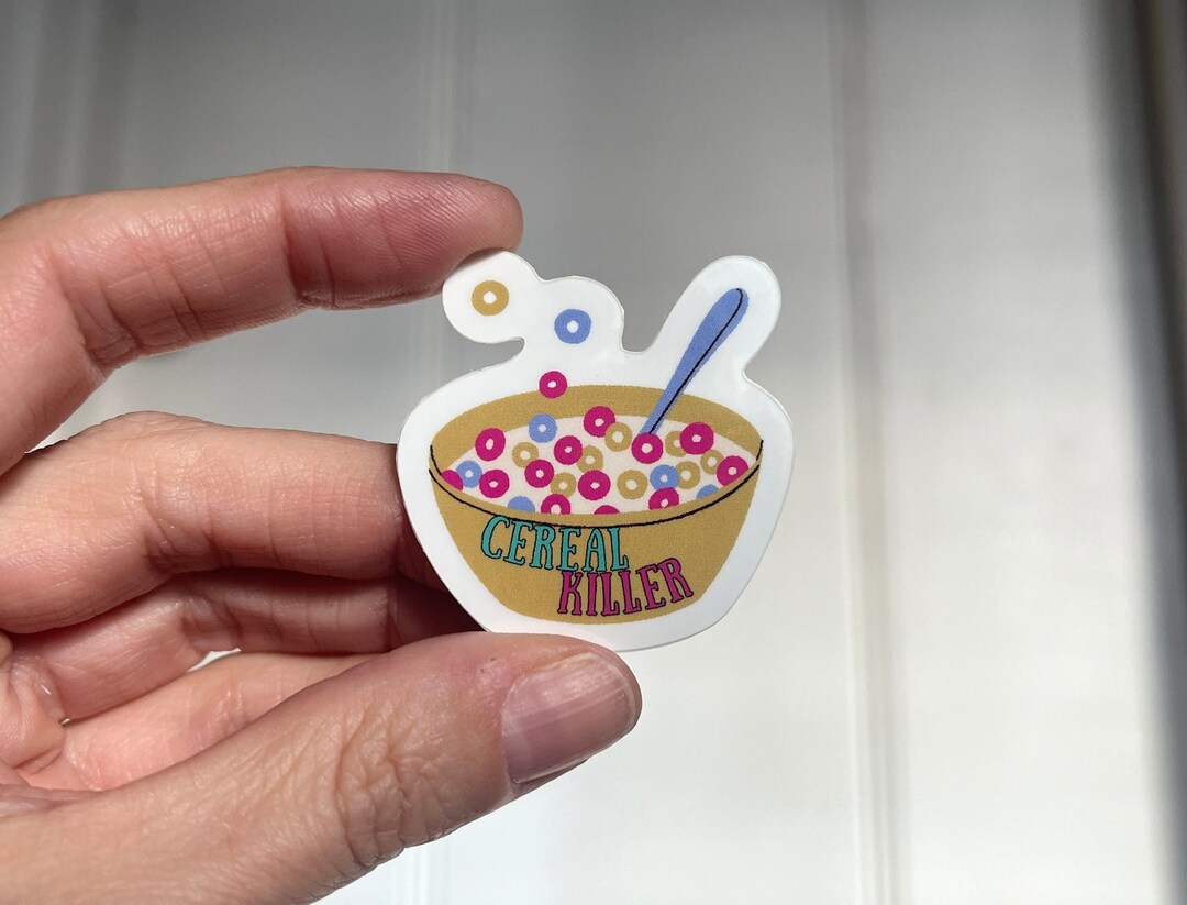 Cereal Killer Waterproof Vinyl Sticker Murder Mystery Sticker, Trendy ...